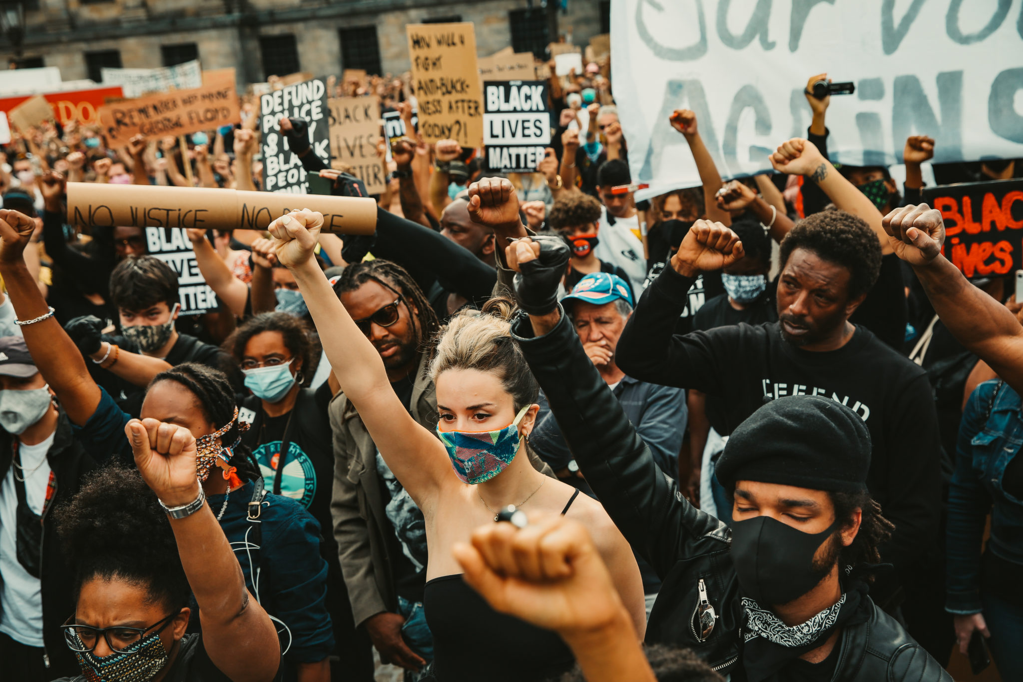 Black Lives Matter protest on Dam Square on June 1, 2020 - Corona in ...